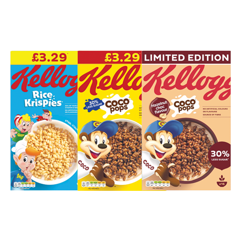 Offer SuperValu Kelloggs Coco Pops, Hazelnut Coco Pops